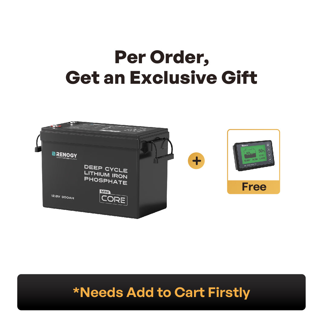 Renogy Core Mini 12.8V 300Ah Lithium Iron Phosphate Battery w/ Low-Tem ...