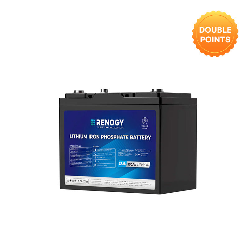 Core - 12V 100Ah Trolling Motor Group 24 LiFePO4 Battery w/ Bluetooth ...